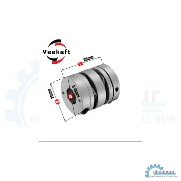 ACOPLE FLEXIBLE PARA ENCODER,MOTOR PASO A PASO - Elecinsur